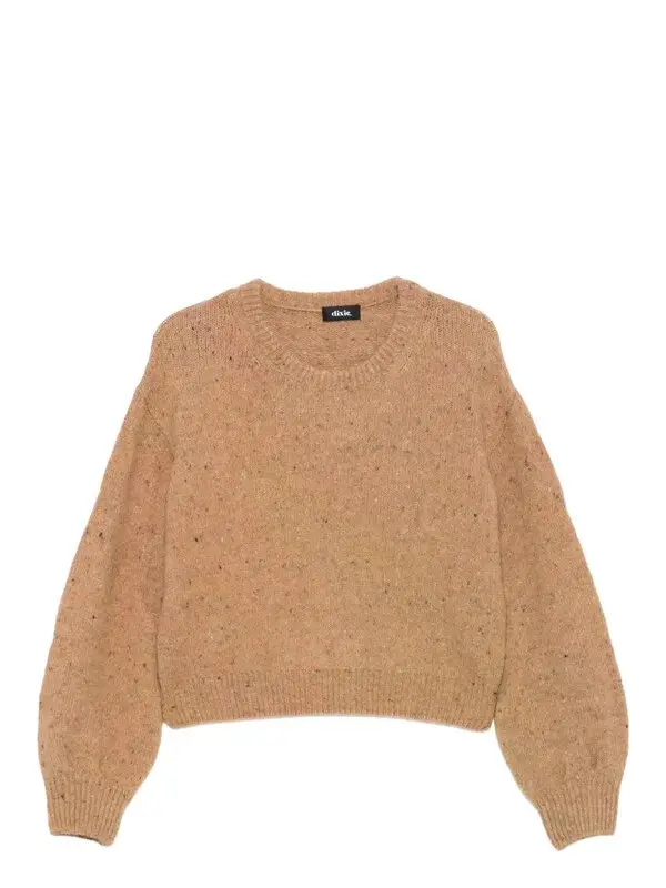 Dixie Bishop-sleeve Sweater - Neutrals