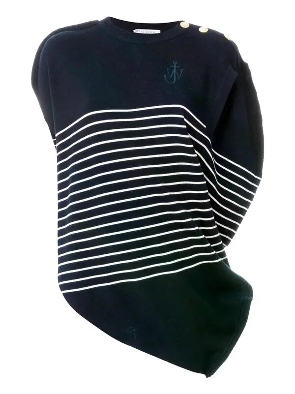 JW Anderson Striped Knit Top - Blue