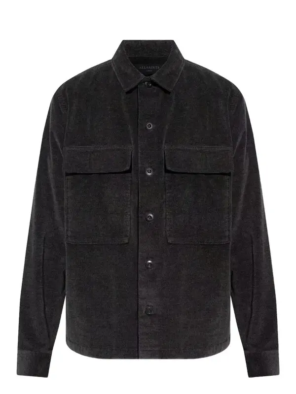 ALLSAINTS Corduroy Pocket Shirt - Black