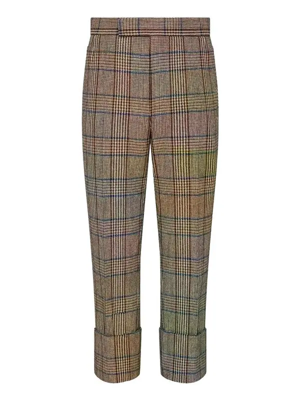 Thom Browne Hunting Tweed Trousers - Brown