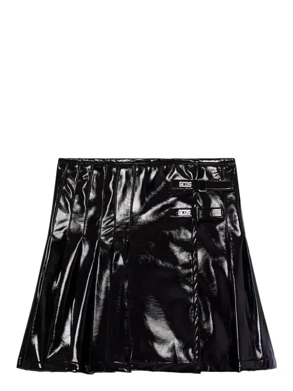 Gcds Pleated Skirt - Black