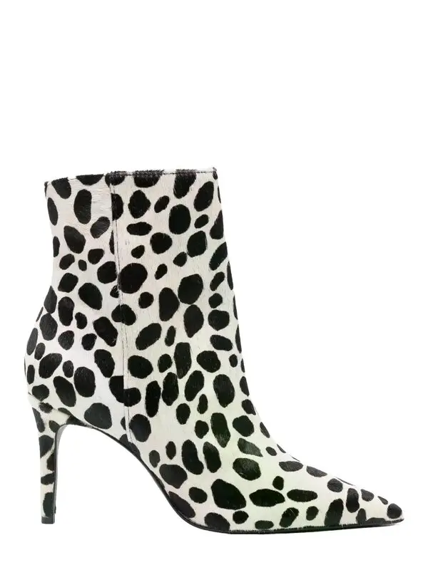 Schutz Dalmatian Print Ankle Boots - White