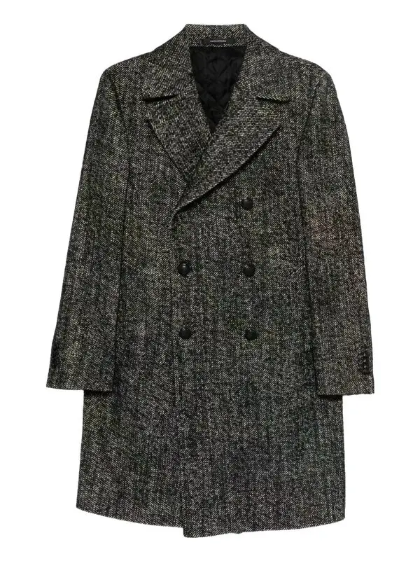Tagliatore Arden Double-breasted Coat - Black