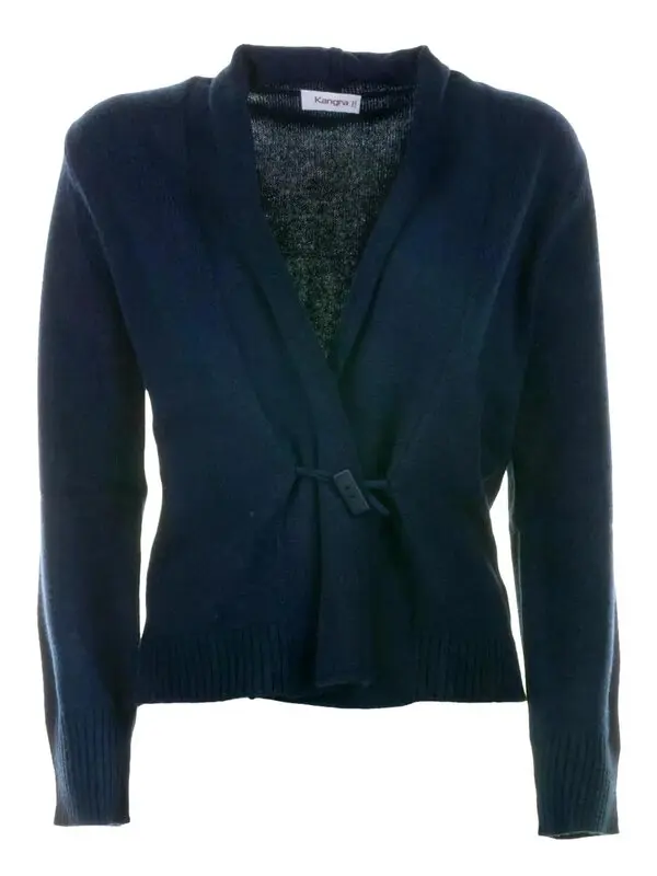 KANGRA Tie-detailed Cardigan - Blue