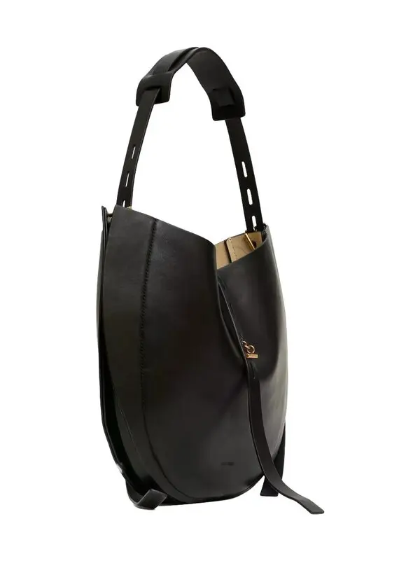 MINOBOSSI Liz Leather Shoulder Bag - Black