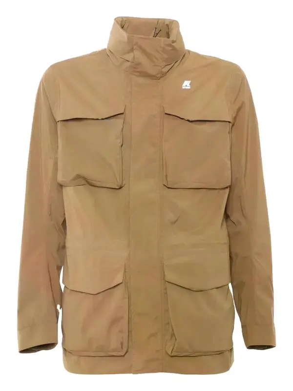 K-WAY High-neck Four-pocket Jacket - Brown