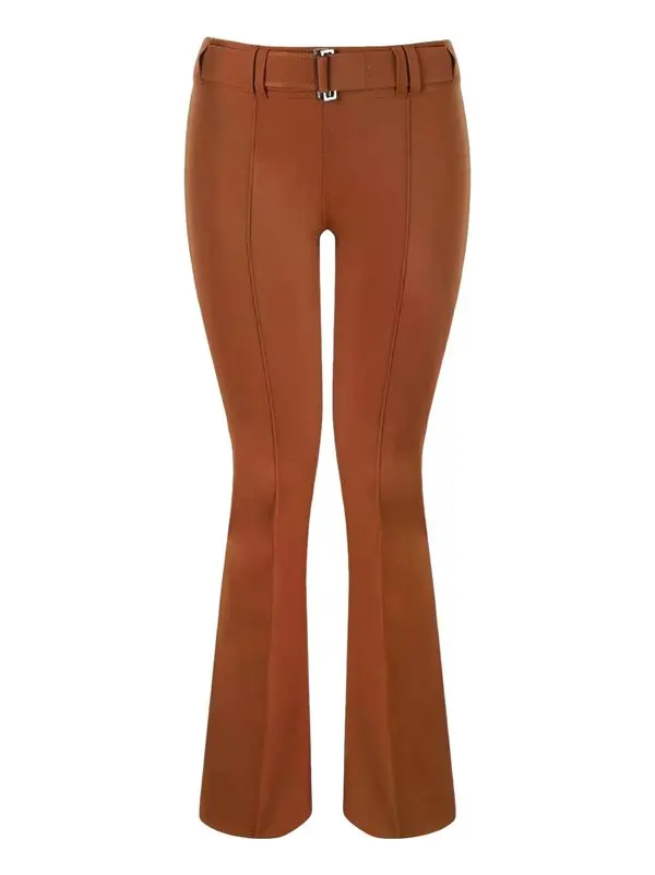 GLORIA COELHO Flared Trousers - Brown