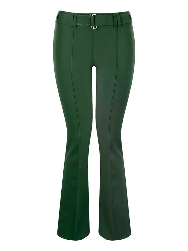 GLORIA COELHO Flared Trousers - Green