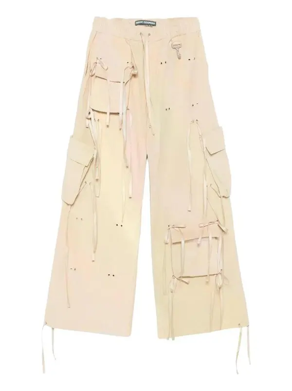 Reese Cooper Corduroy Wide-leg Trousers - Neutrals
