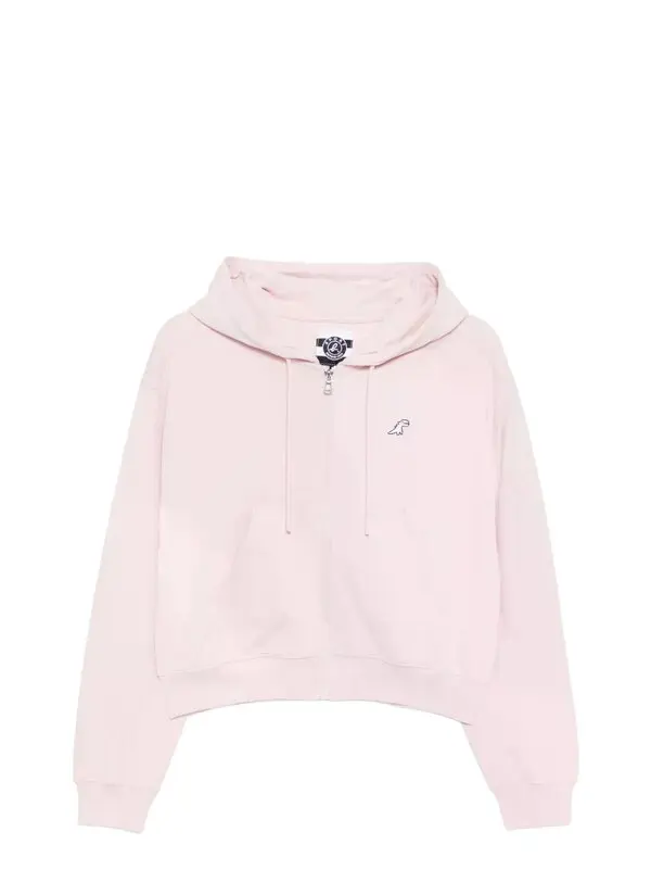 SPORT B. BY AGNÈS B. Dino-embroidered Zip Hoodie - Pink