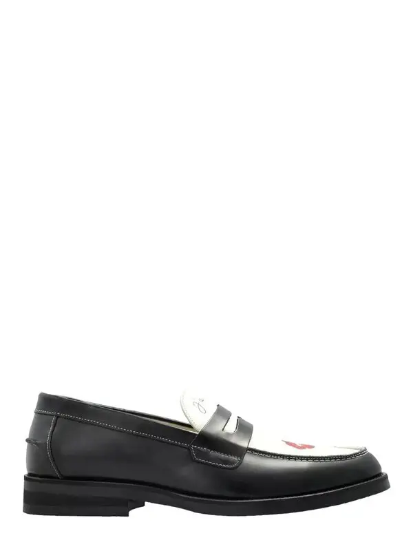 DUKE + DEXTER Wilde Penny Loafers - Black