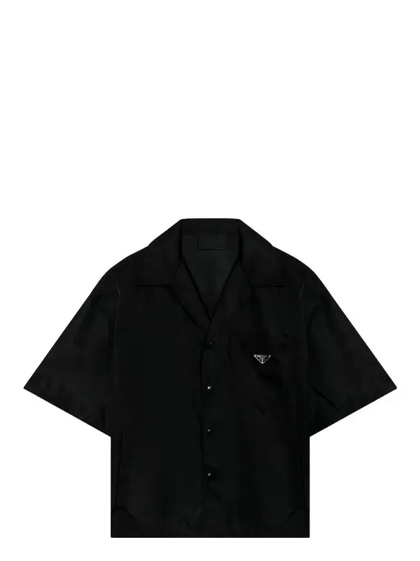 Prada Triangle-logo Shirt - Black