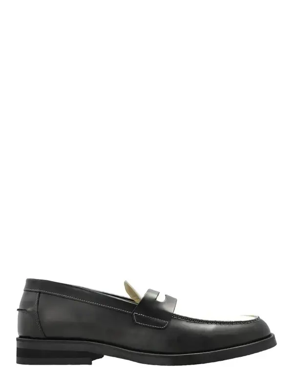 DUKE + DEXTER Wilde Penny Loafers - Black