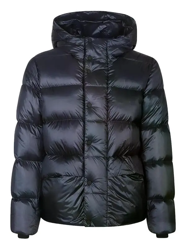 Add Hooded Puffer Jacket - Blue
