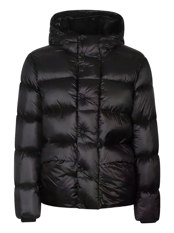Add Hooded Padded Jacket - Black