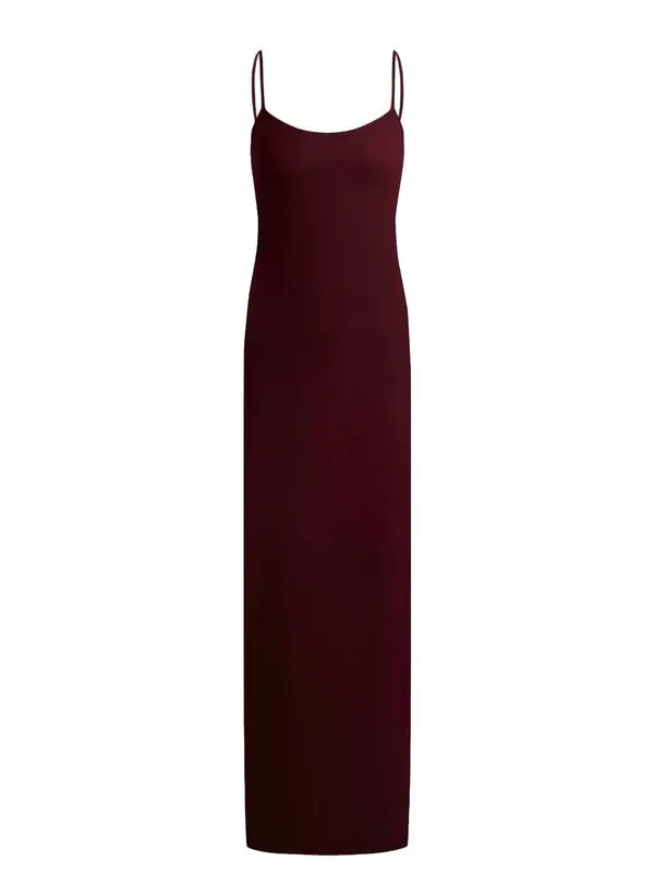 12 STOREEZ Knitted Slip Dress - Red