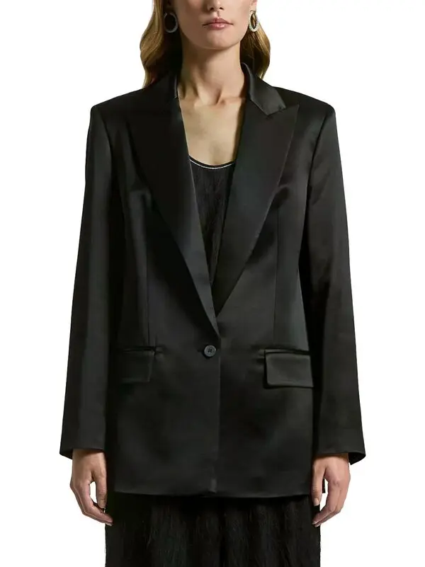 Peserico Long-sleeve Blazer - Black