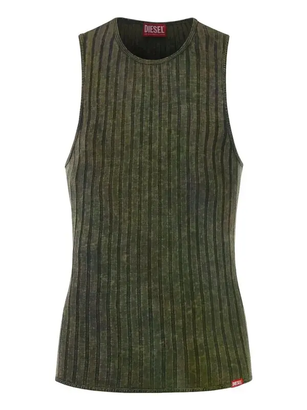 DIESEL® Ribbed-knit Tank Top - Green