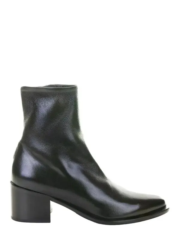LORENZO MASIERO Leather Ankle Boots - Black