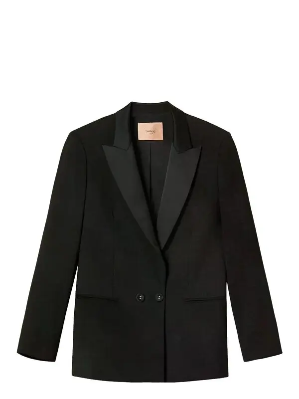 TWINSET Double-breasted Blazer - Black