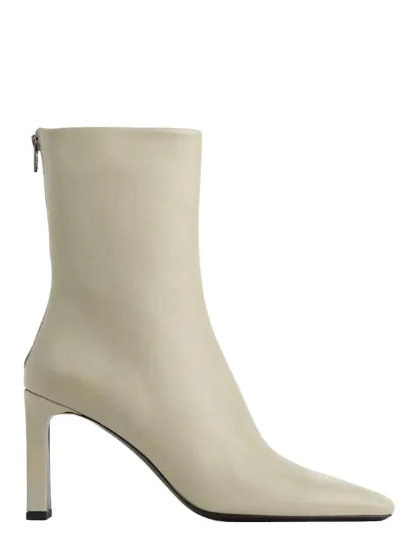 TOTEME Leather Ankle Boots - Neutrals