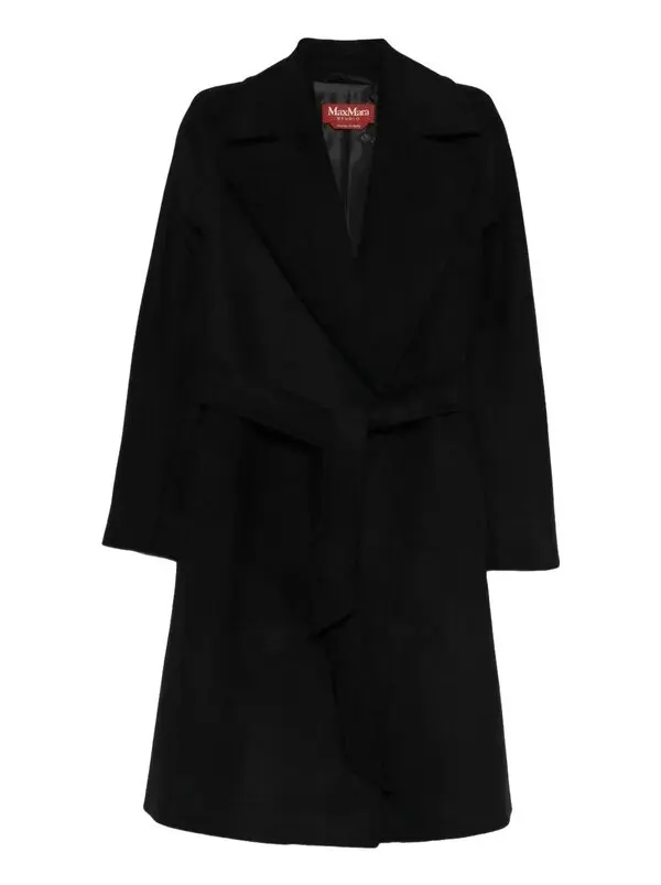 Max Mara Dravenna Belted Coat - Black