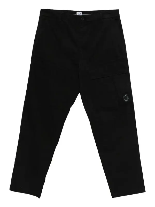 C.P. COMPANY Cargo Pocket Trousers - Black