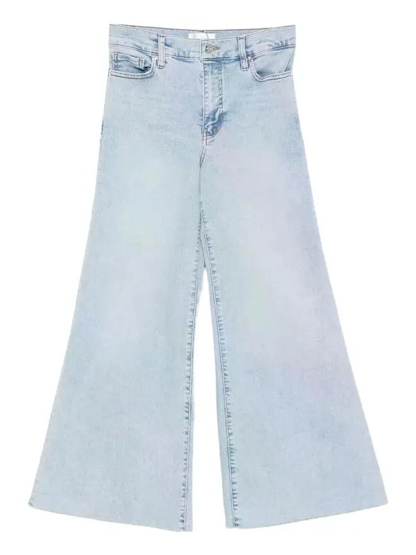 FRAME Five-pocket Wide Leg Jeans - Blue