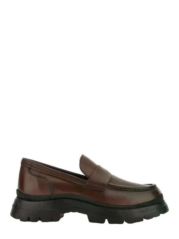 Hogan Round-toe Loafers - Brown