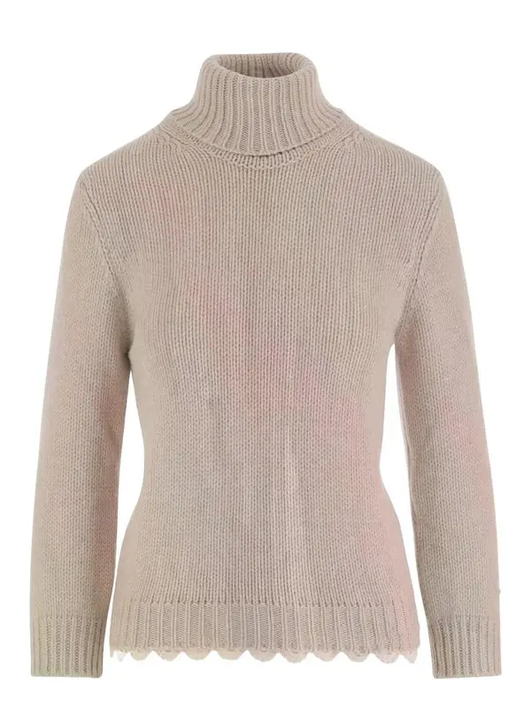 Magda Butrym Halterneck Ribbed Knit Sweater - Neutrals