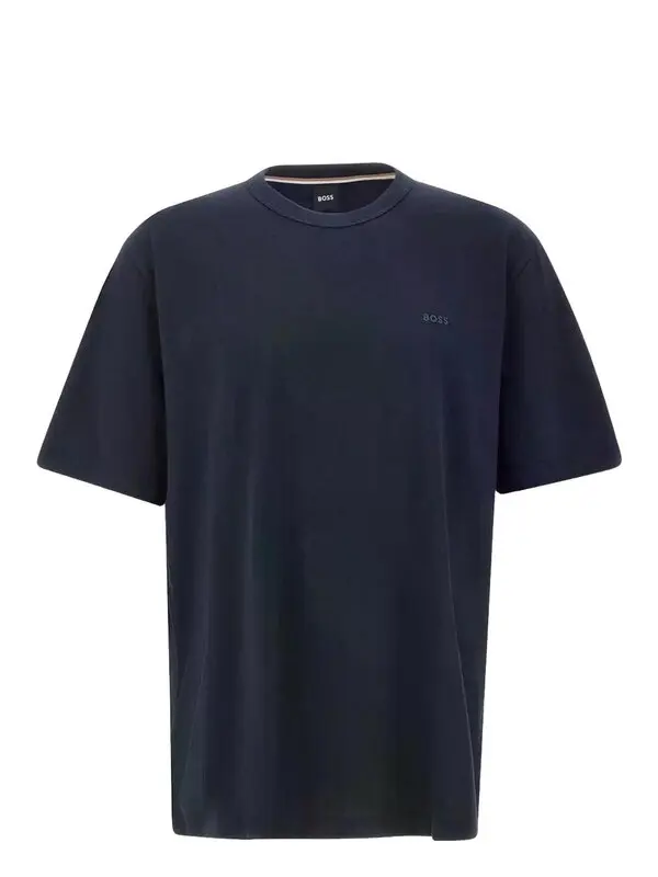 BOSS Crew Neck Embroidered T-shirt - Blue