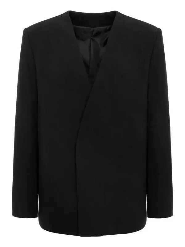 HAMZA V-neck Jacket - Black
