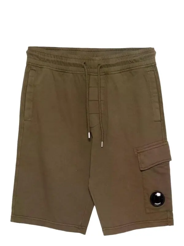 C.P. COMPANY Drawstring-waist Cargo-pocket Shorts - Green