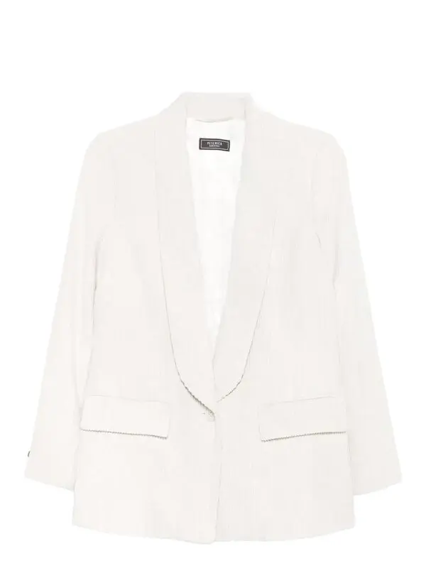 Peserico Corduroy Blazer - White