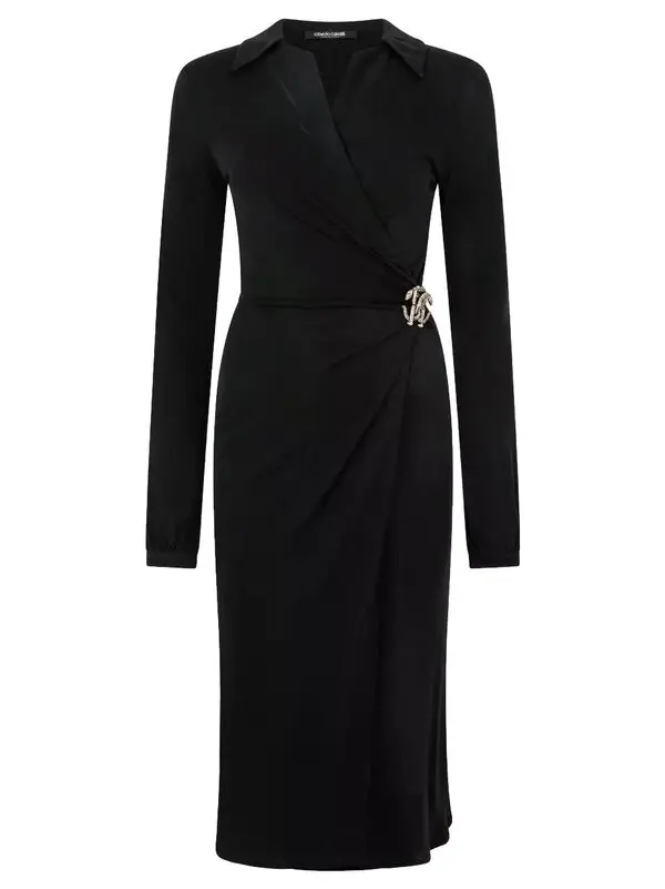 Roberto Cavalli V-neck Dress - Black