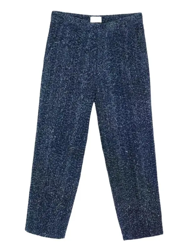 CRAIG GREEN Straight-leg Bouclé Trousers - Blue