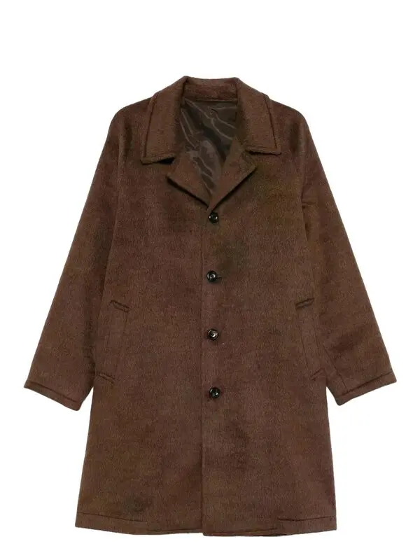 LUIGI BIANCHI MANTOVA Wool Coat - Marrone