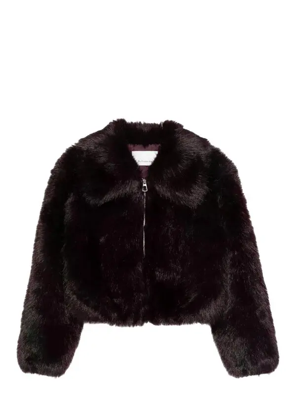 THE FRANKIE SHOP Faux Fur Jacket - Red