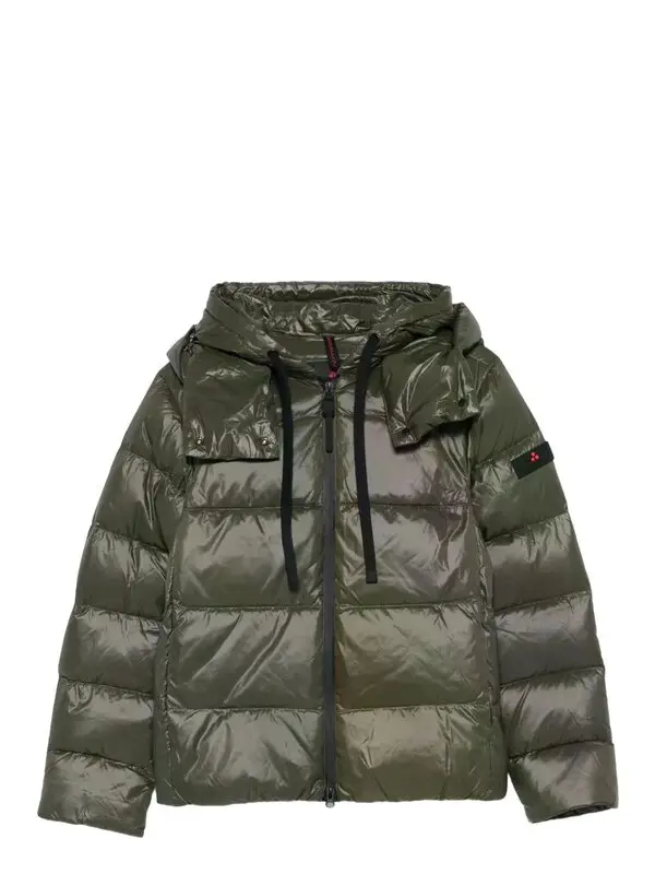 Peuterey Padded Hooded Coat - Green