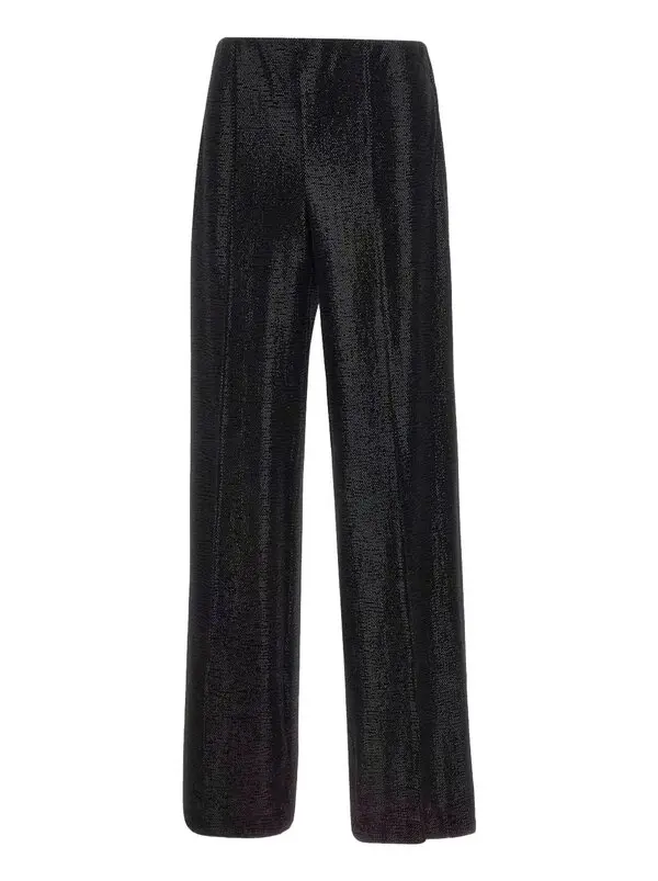 ELENA MIRO` Sequin-embellished Trousers - Black