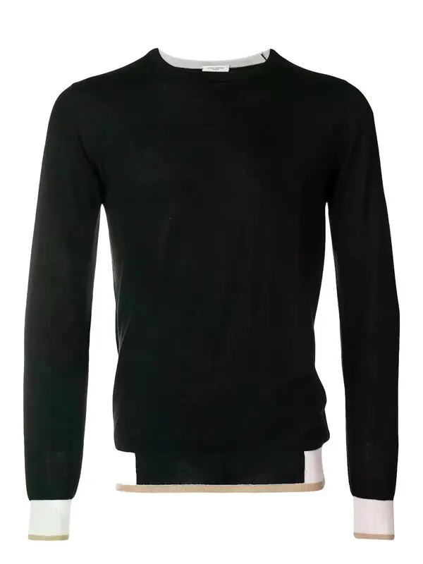PAOLO PECORA Crew Neck Jumper - Black