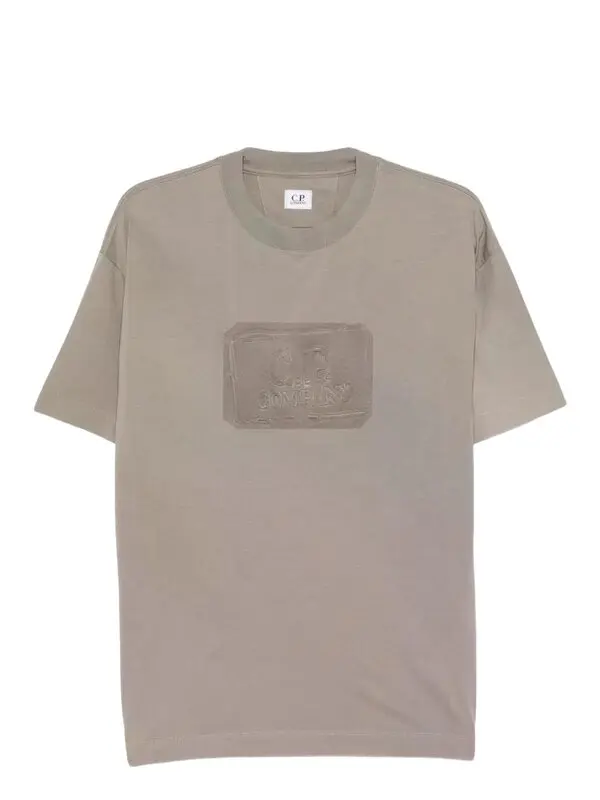 C.P. COMPANY Logo-embossed T-shirt - Grey