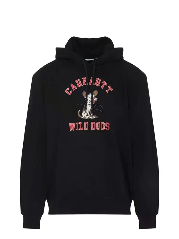Carhartt Work In Progress Graphic-print Hoodie - Black