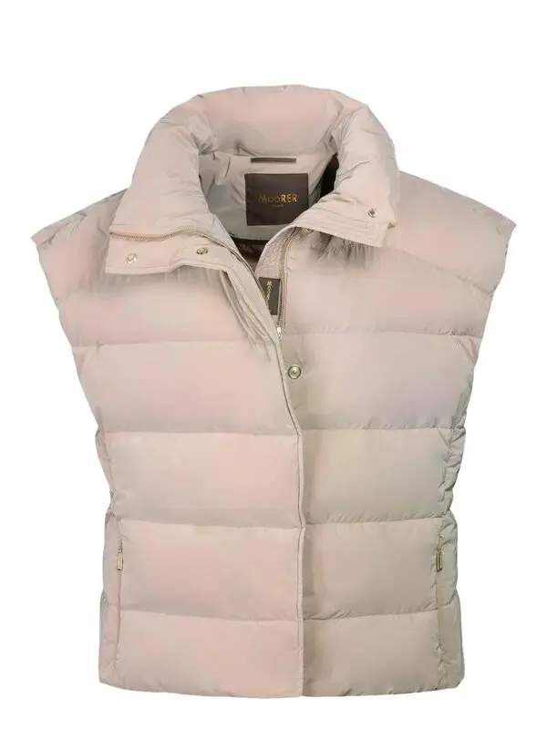 MOORER Mily-os Padded Gilet - Neutrals