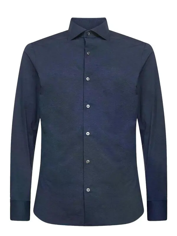 D4.0 Buttoned Long-sleeve Shirt - Blue