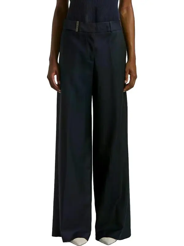 Peserico Tailored Palazzo Trousers - Blue