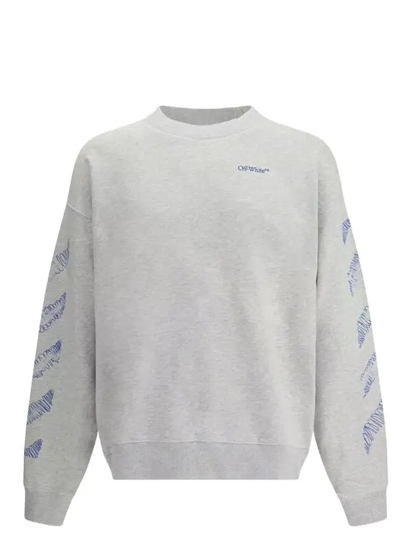 Off-White Scribble Diagram Crewneck - Grey