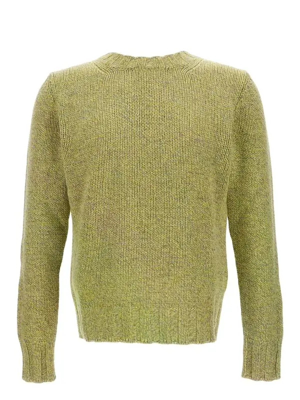 CUSTOMER LOVERS Crew-neck Wool Sweater - Green