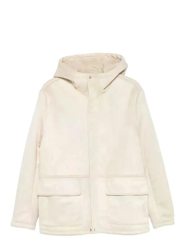DANIELE ALESSANDRINI Long-sleeved Hooded Jacket - Neutrals