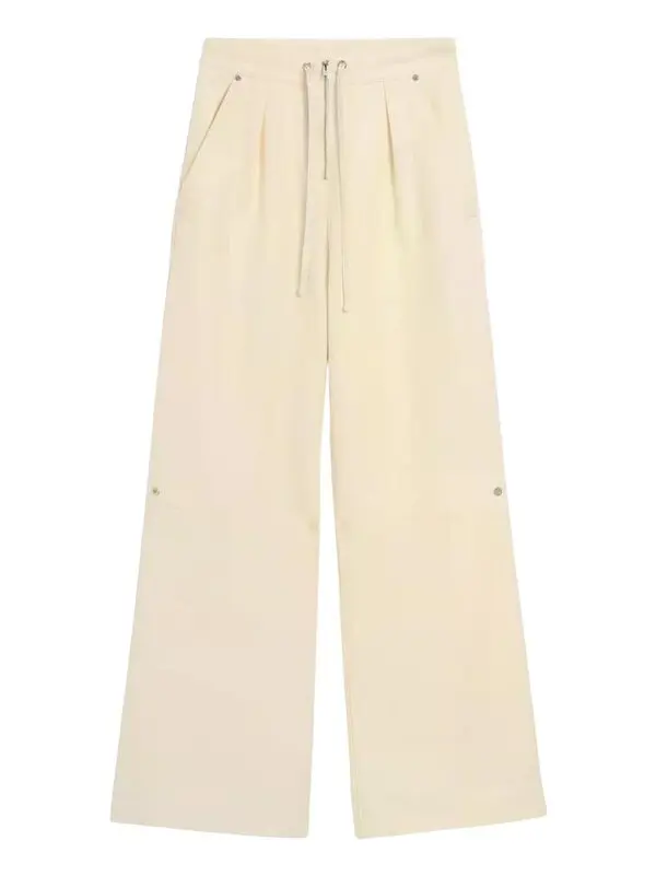 Ami Wool Zipped Trousers - Neutrals